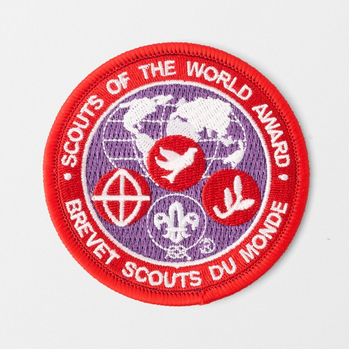 Scouts of the World Award Badge (English/French)