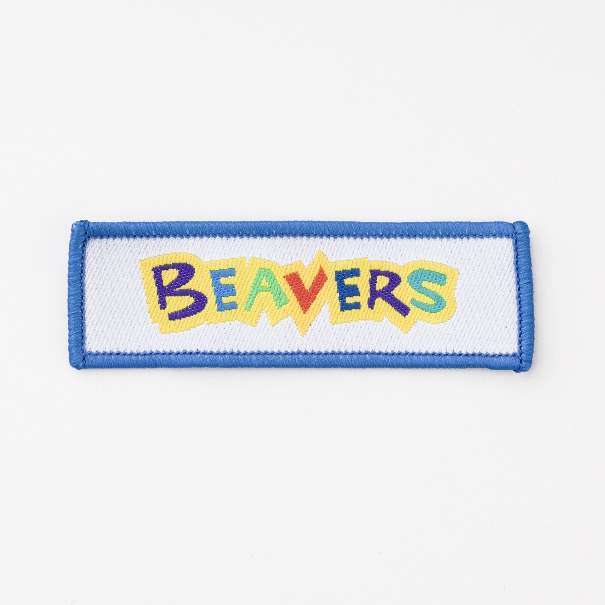 Beaver Scouts Logo Woven Badge 7 x 2.3cm