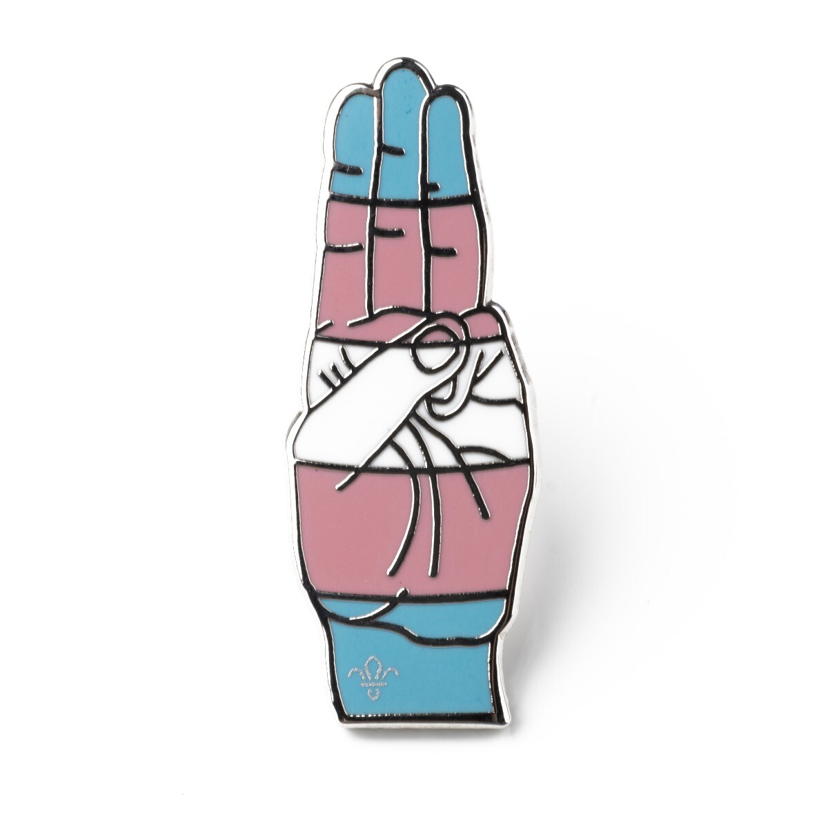 Scout Pride Pin Badge Trans