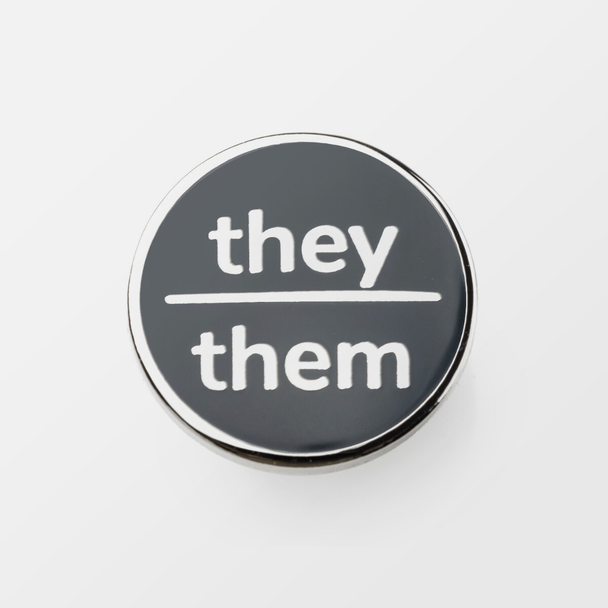 They / Them Pronoun Pin Badge | Gender Pronoun Badge