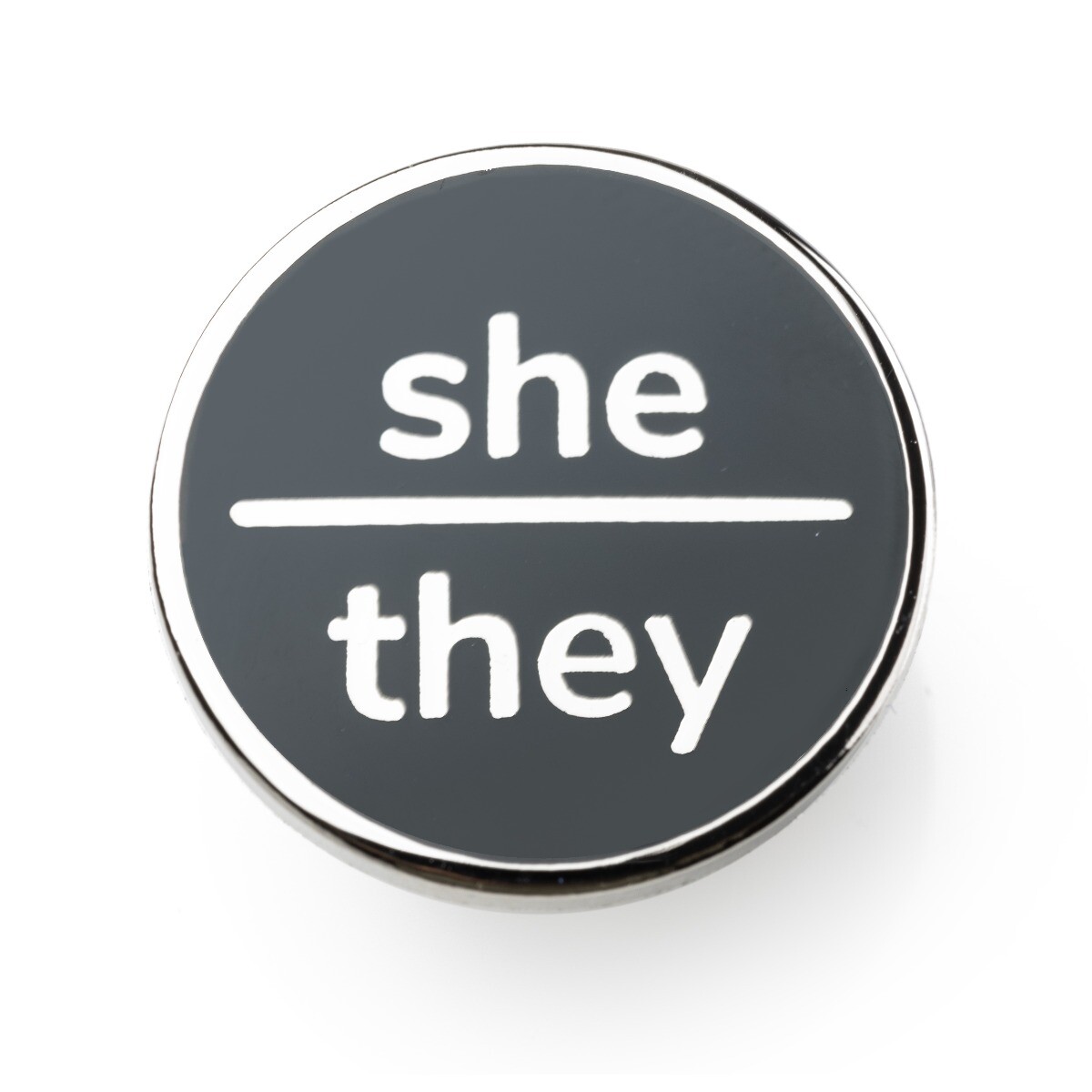 She / They Pronoun Pin Badge Volunteer Leaders