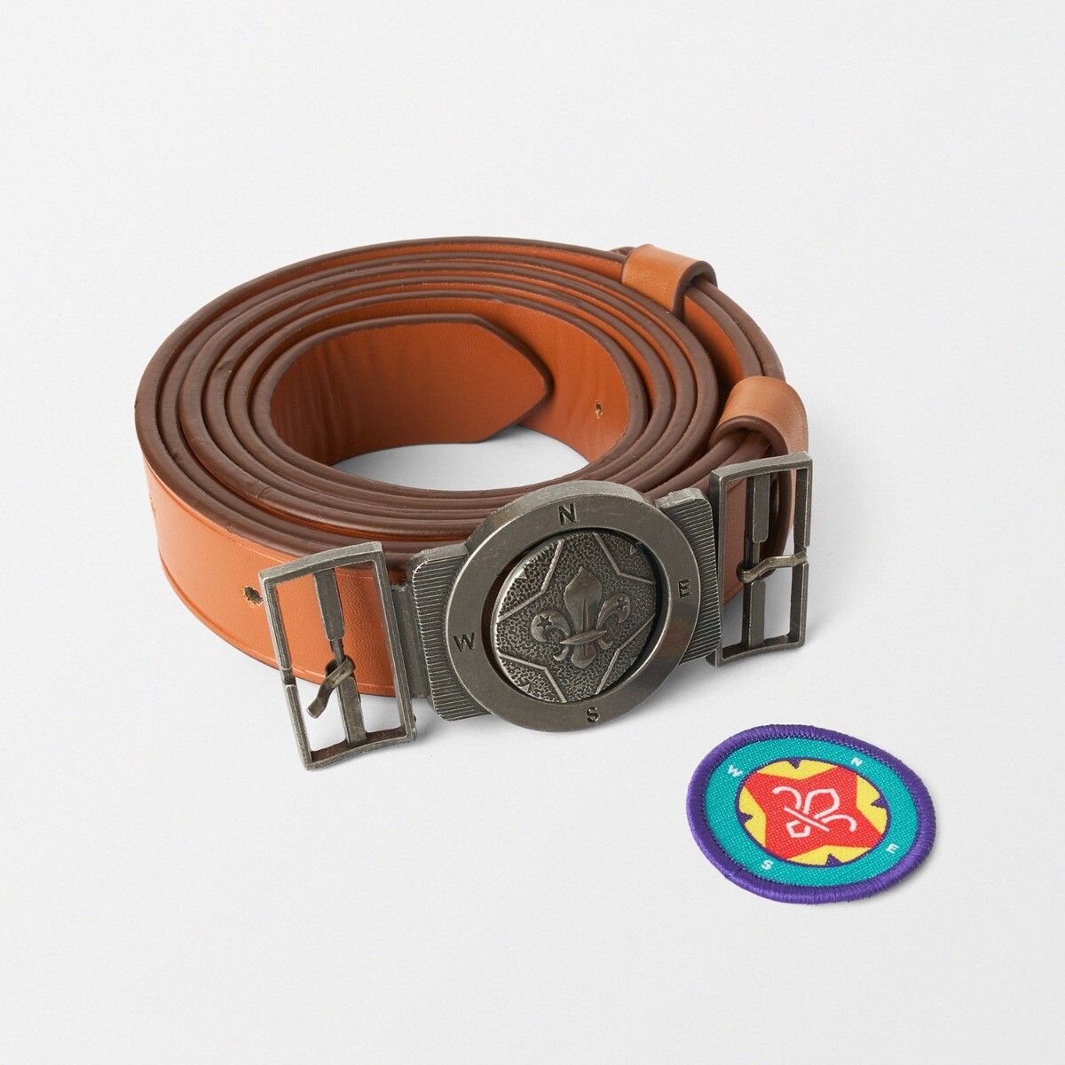 Explorer Scouts Vegan Belt, Buckle and Badge Set
