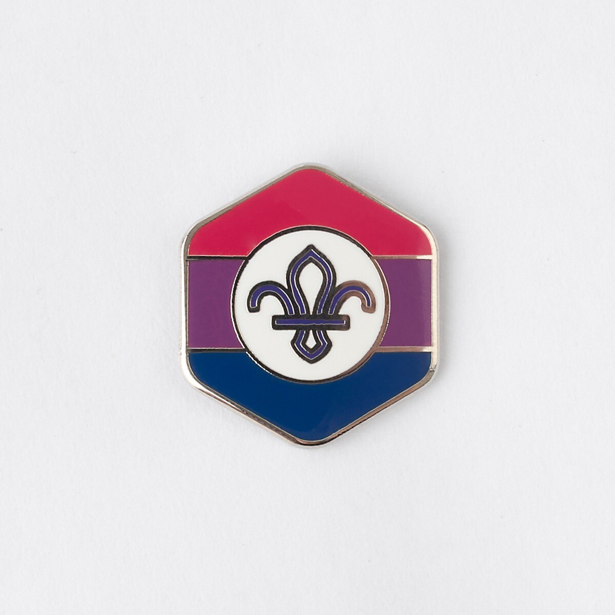 Scout Pride Metal Pin Badge Bisexual Flag Scout Store