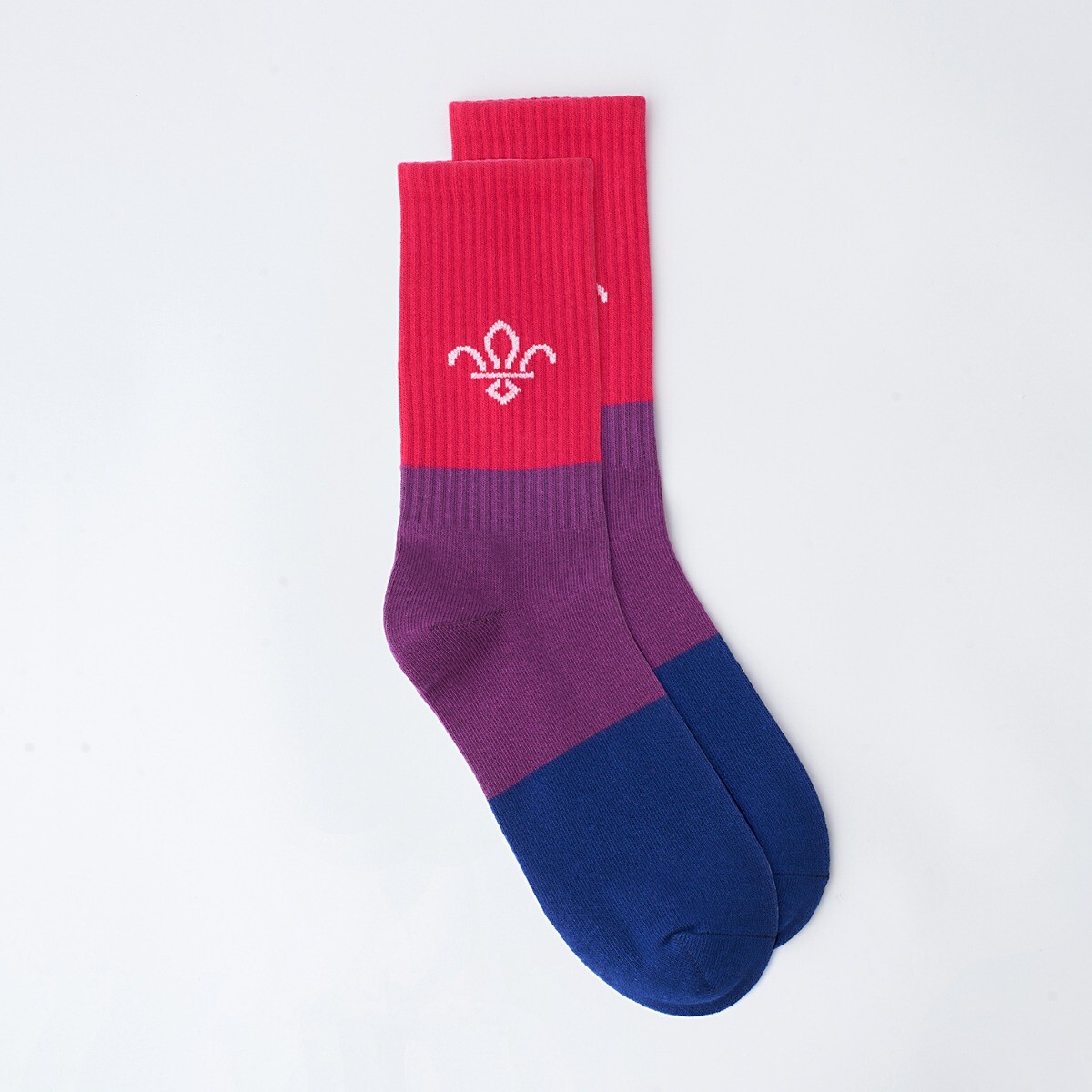 Scout Pride Socks - Bisexual Flag | 100% Cotton | Size UK 6 - 11