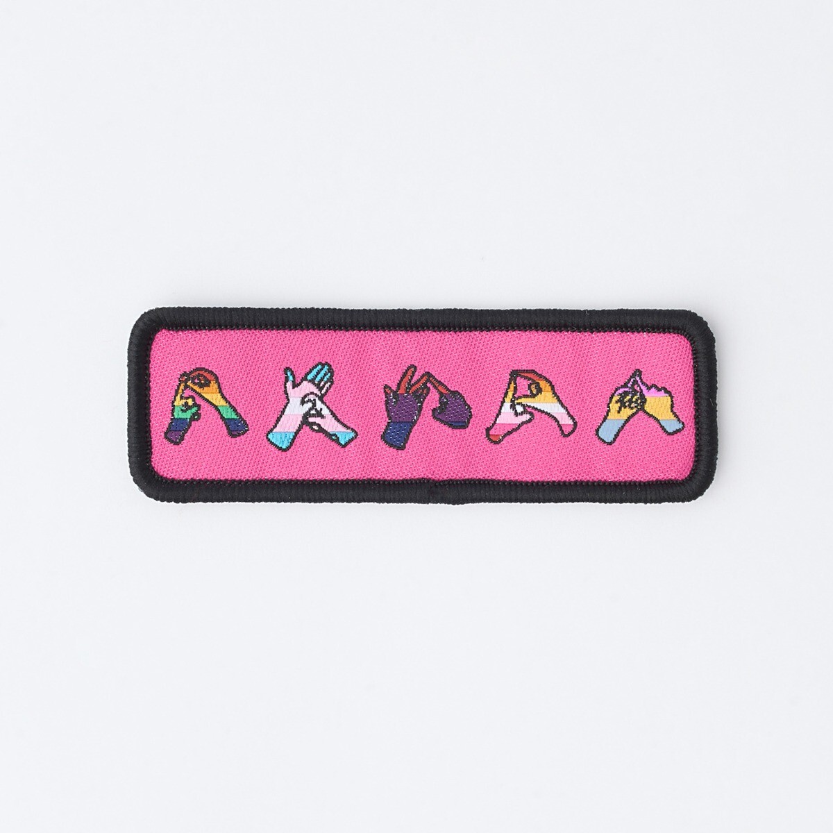 Pride Sign Language Blanket Badge | Scout Pride Winter Sale