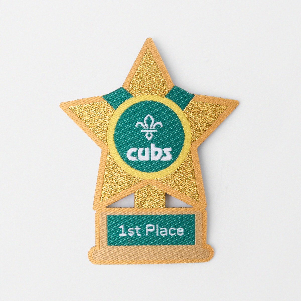 Cub Scouts Iron-On Blanket Badge - Trophy 1st Place