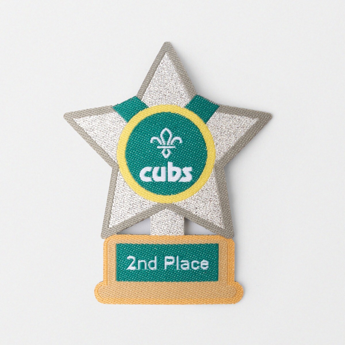 Cub Scouts Iron-On Blanket Badge - Trophy 2nd Place
