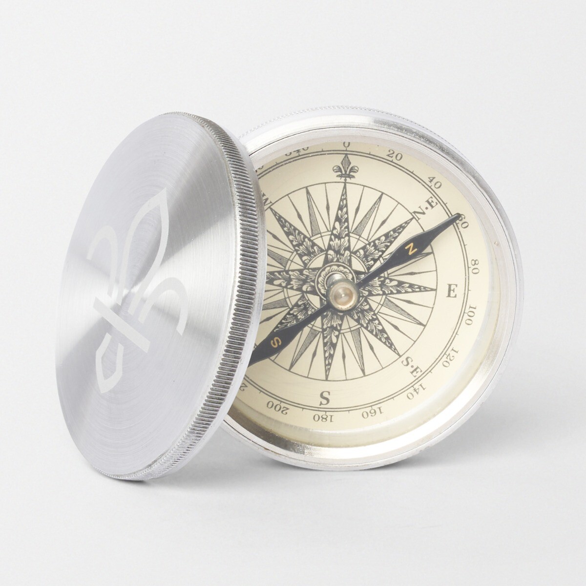 Scouts Compass with Fleur de Lis | Pocket Compass