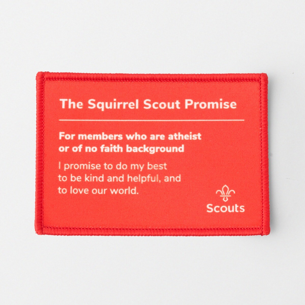 Squirrel Scouts Promise Blanket Badge - Atheist | Promise Badge