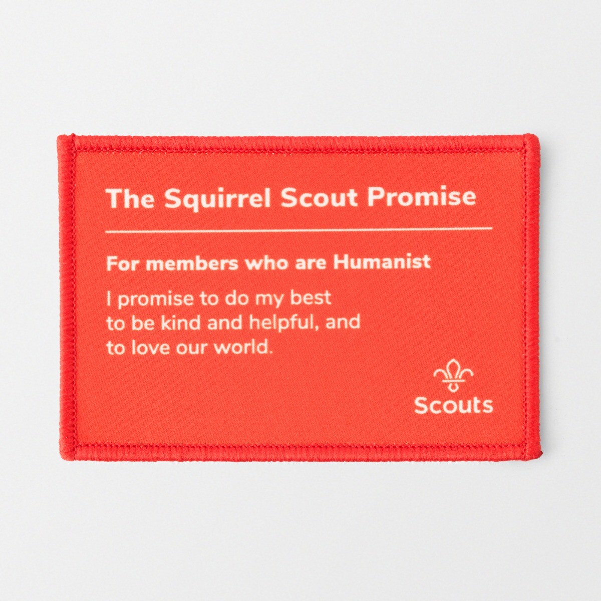 Squirrel Scouts Promise Blanket Badge - Humanist | Promise Badge