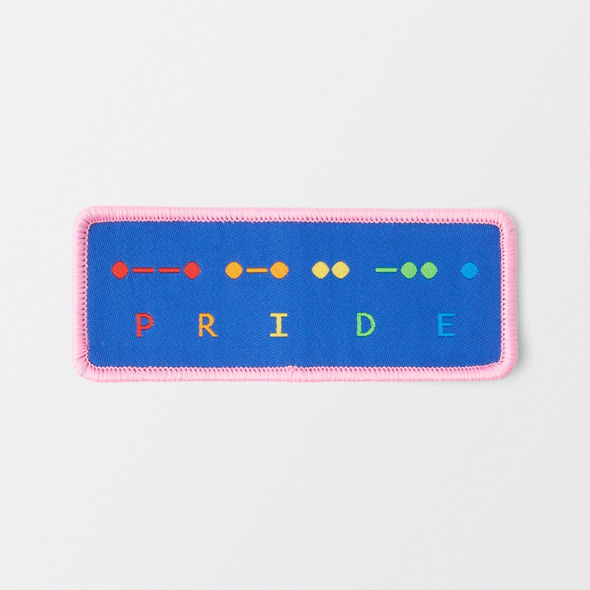 Morse Code 'Pride' Blanket Badge | Pride Badges