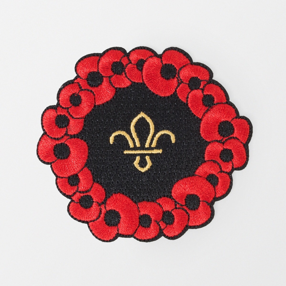 Poppy (RBL) & Scouts Wreath Blanket Badge | Scout Store