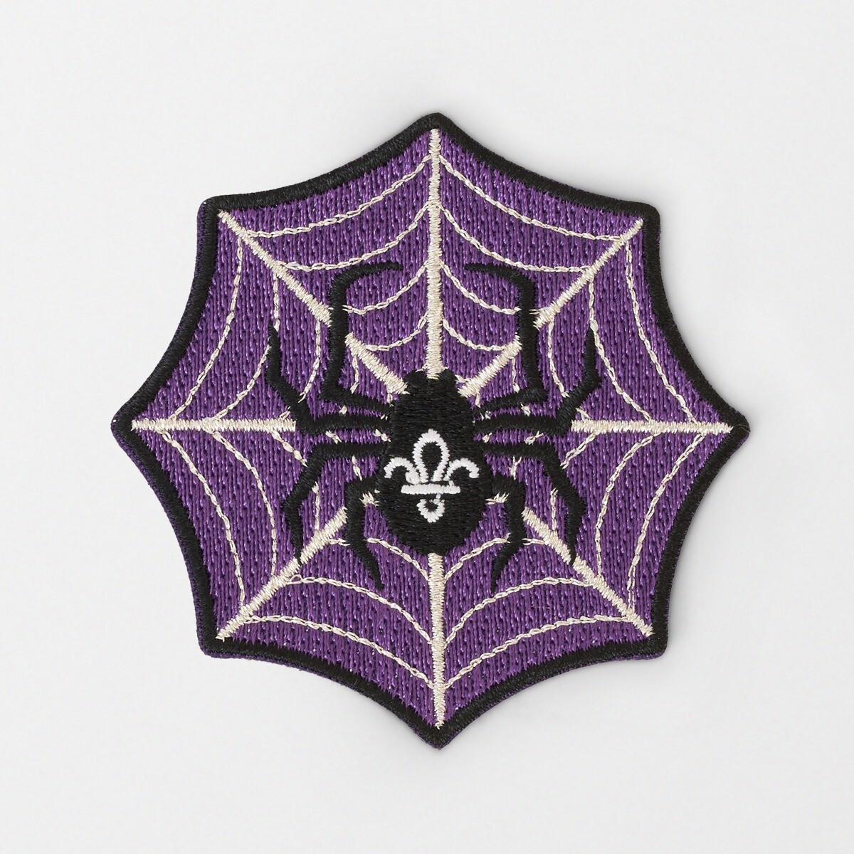 Scouts Glittery Spider Blanket Badge | Scouts Halloween Badges