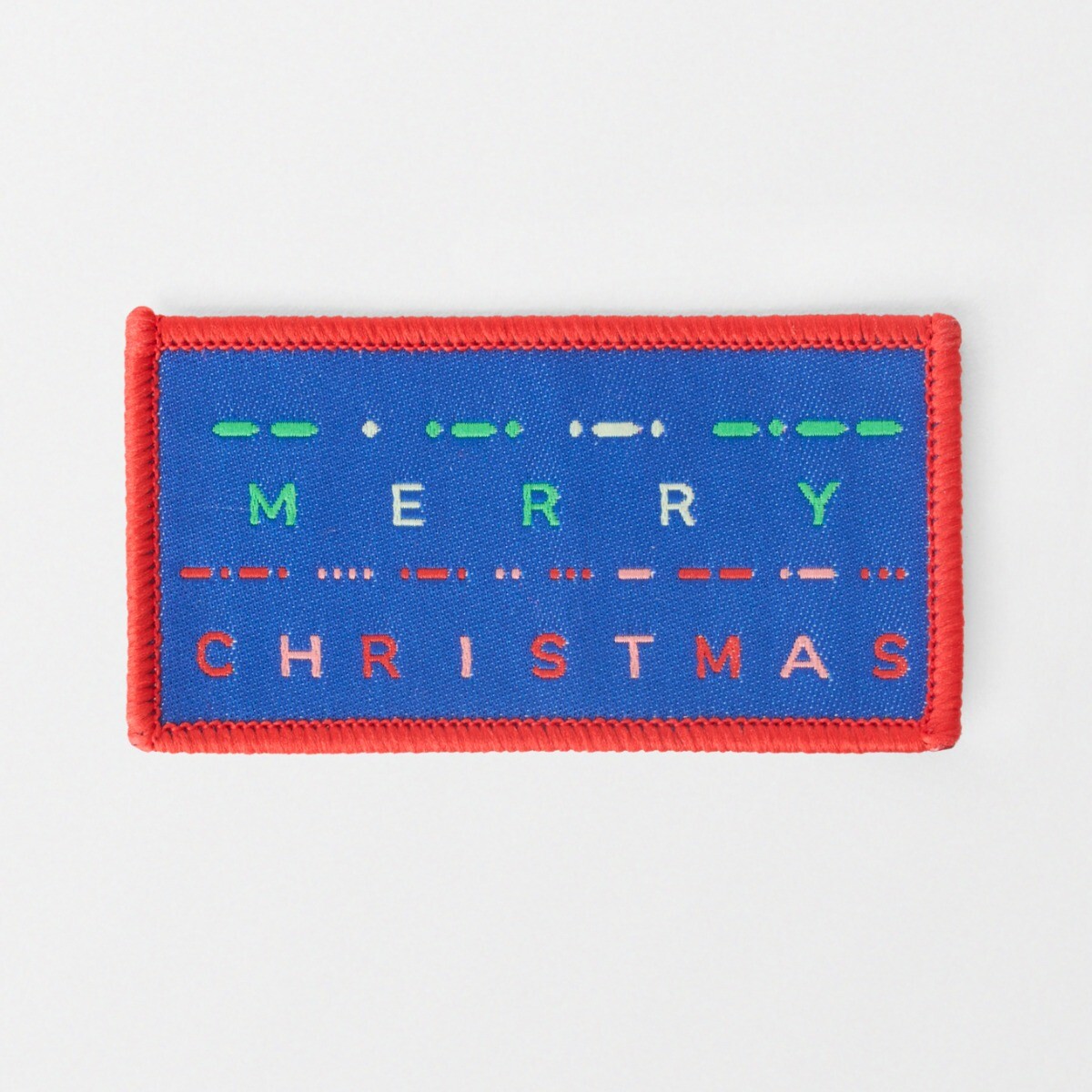 Merry Christmas Morse Code Badge | Christmas Badges | Scout Store