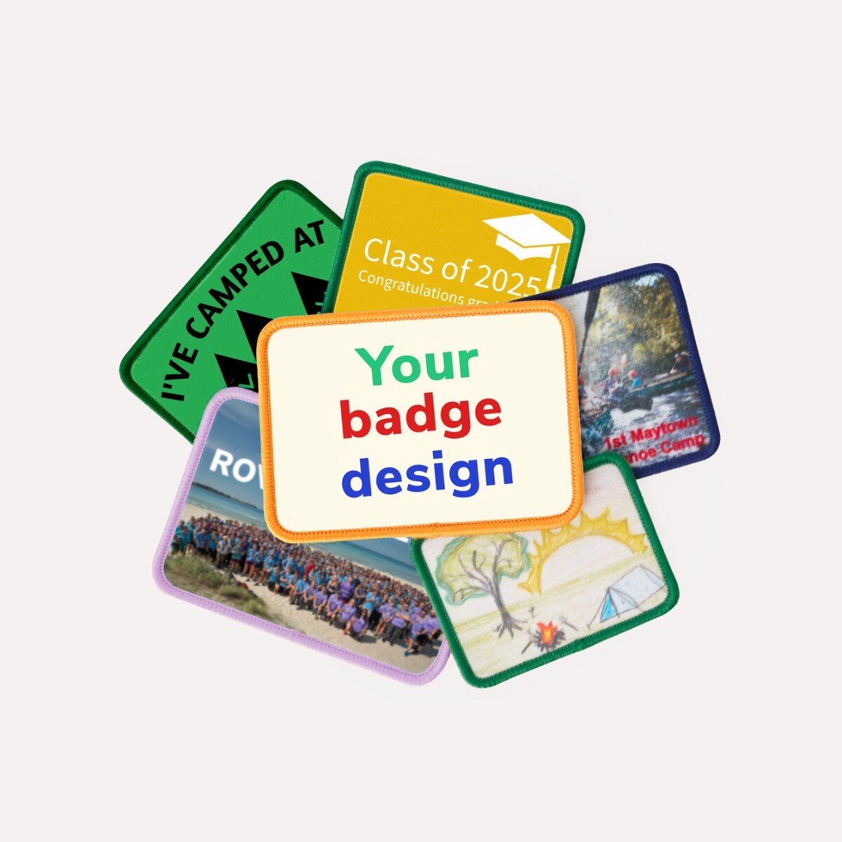 Personalised Custom Printed Badge - Rectangle | Scout Store
