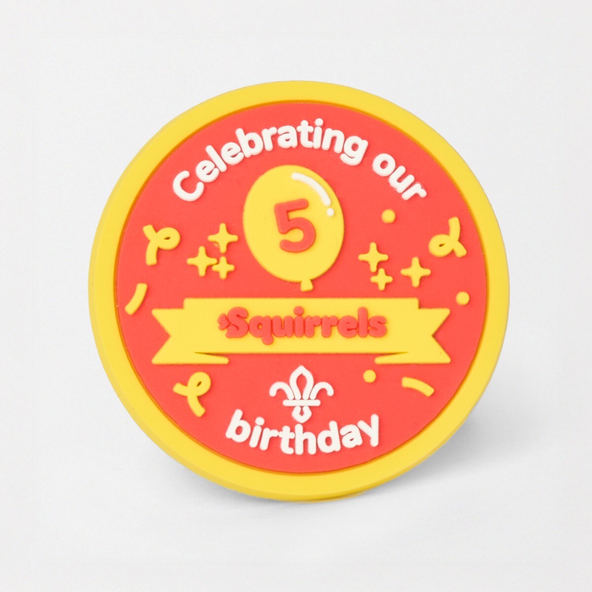 Squirrels 5th Birthday Celebration Woggle
