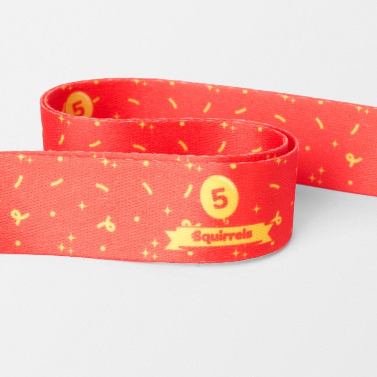 Squirrels 5th Birthday Celebration Lanyard