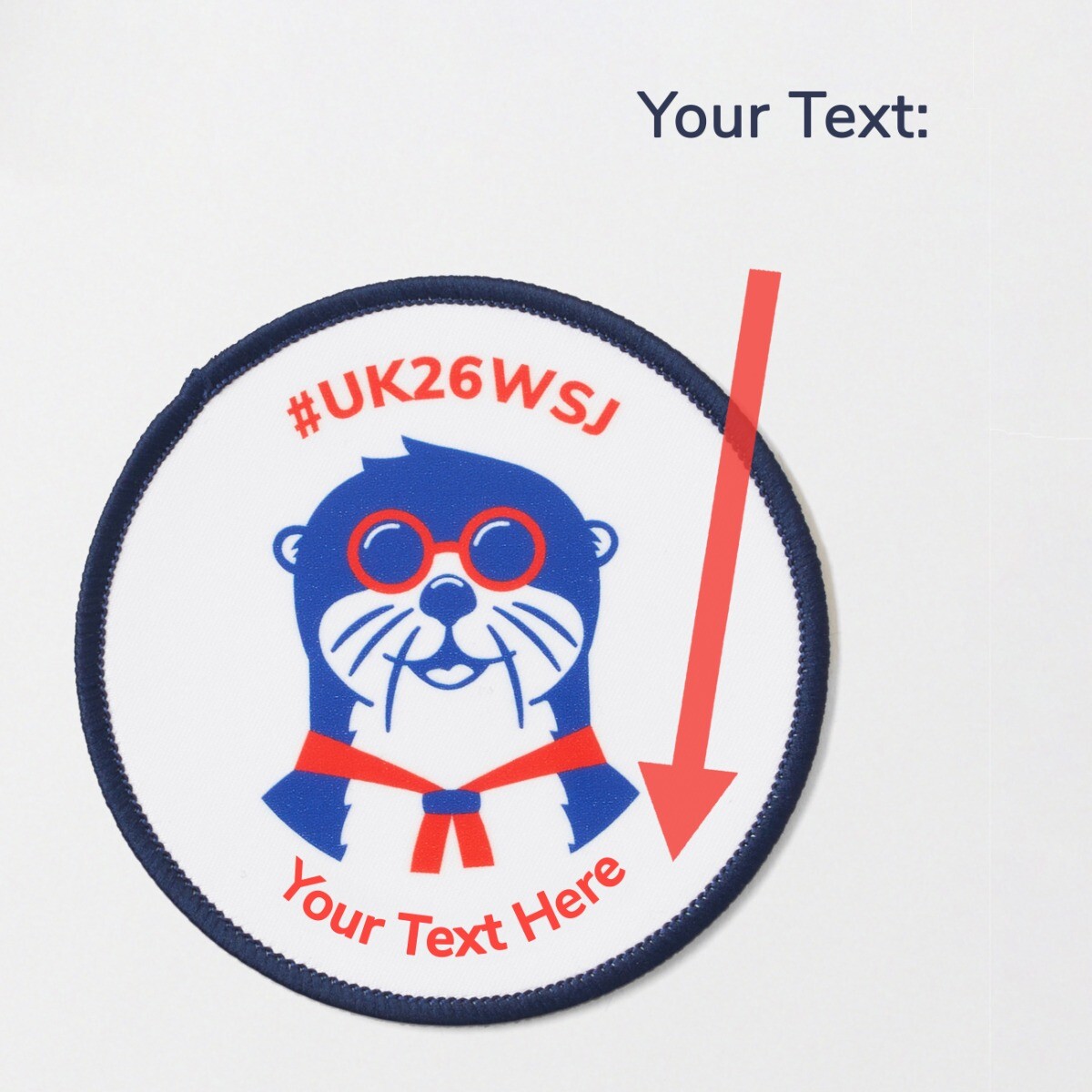 26th World Scout Jamboree Personalised Otter Badge | WSJ | Scout Store