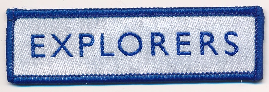 Explorer Scouts Logo Woven Badge 7.1cm x 2cm Scouts Sections