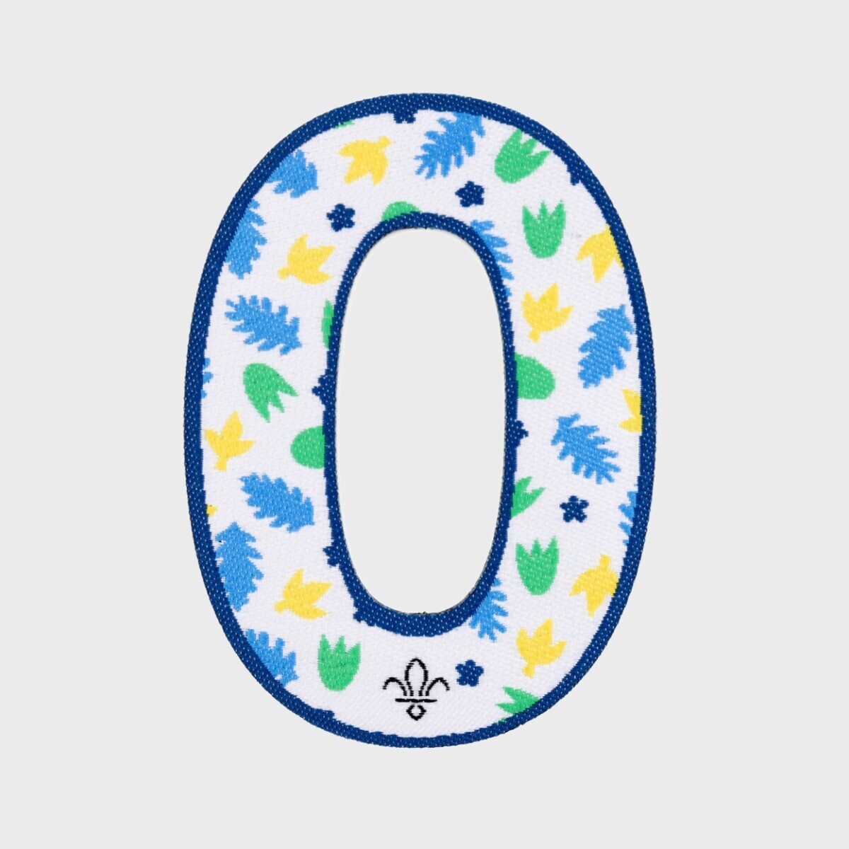 Iron-On Number Badge - 0 | Numerical Badge / Patch