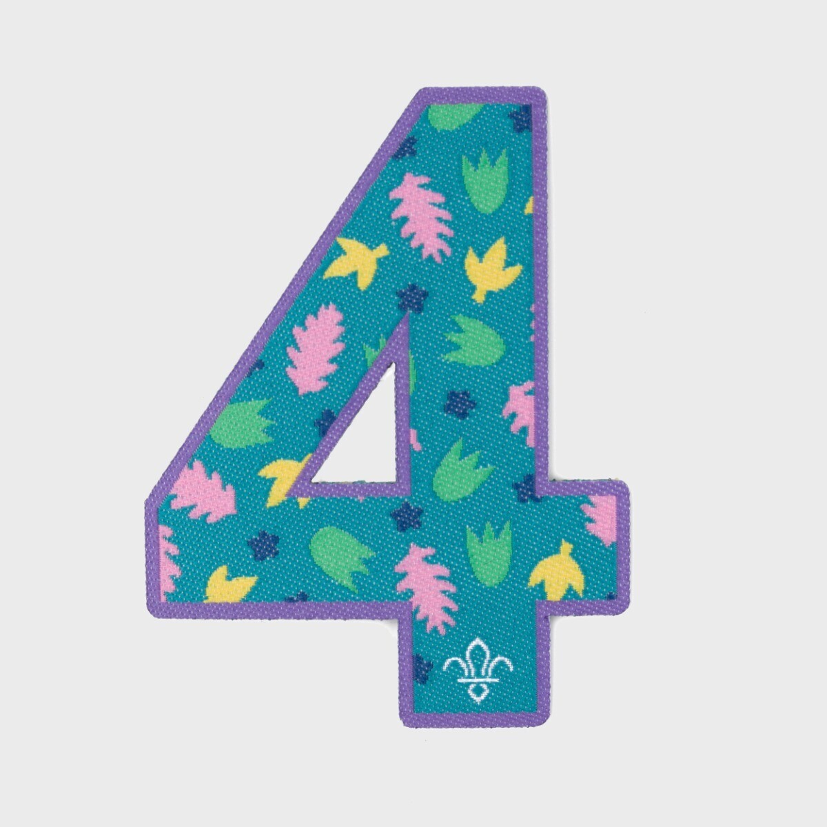Iron-On Number Badge - 4| Numerical Badge / Patch