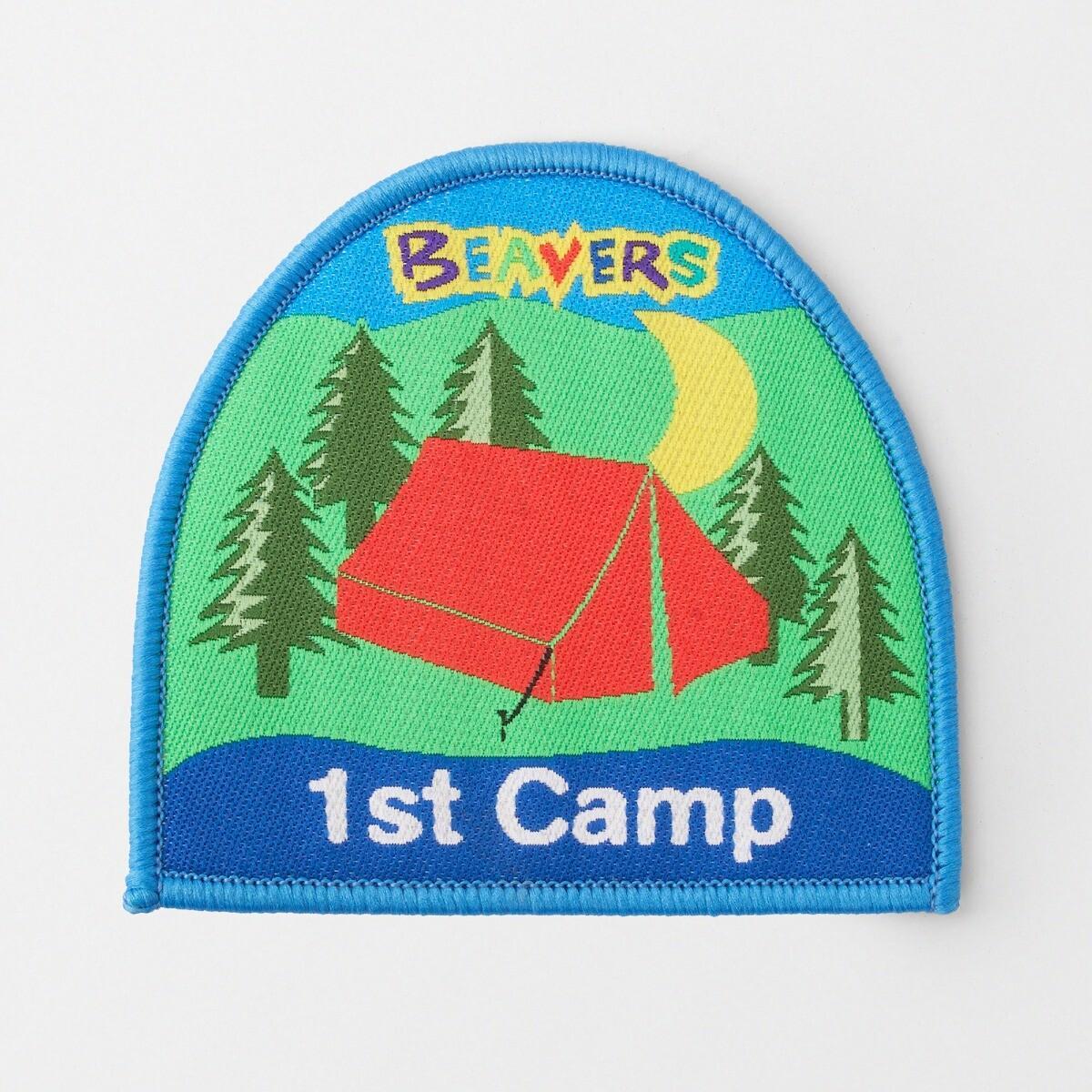 Beaver Scouts 1st Camp Woven Fun Badge