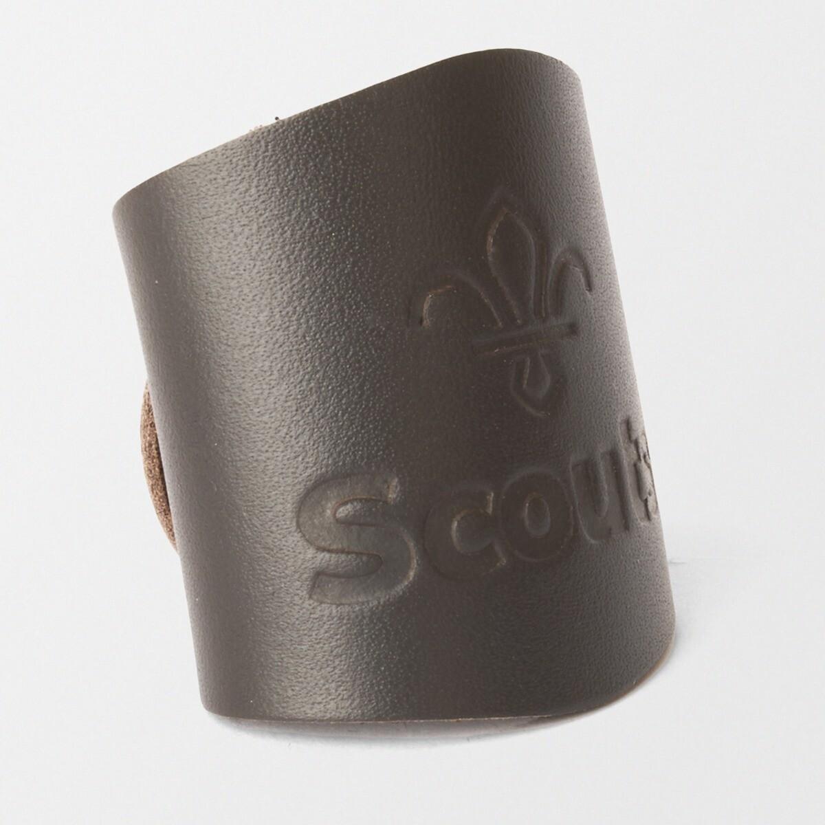 Scouts Official Uniform Embossed Leather Woggle