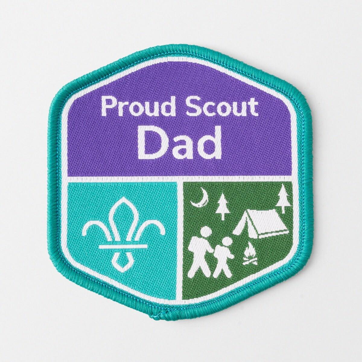 Proud Scout Dad Blanket Badge