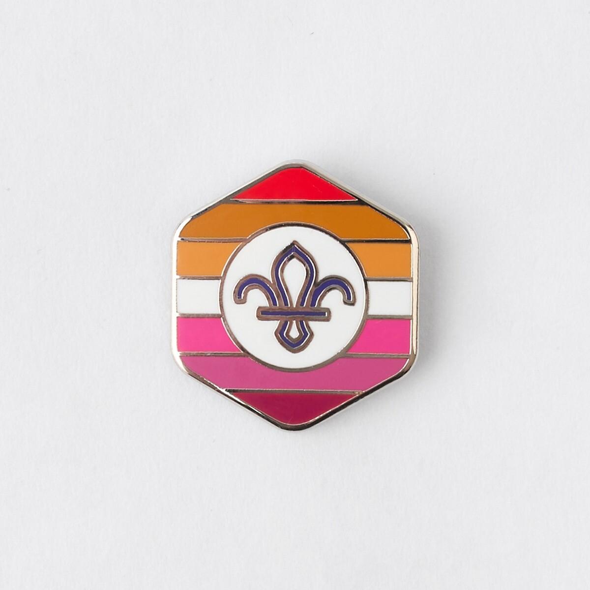 Scout Pride Pin Badge Lesbian Flag Scout Store
