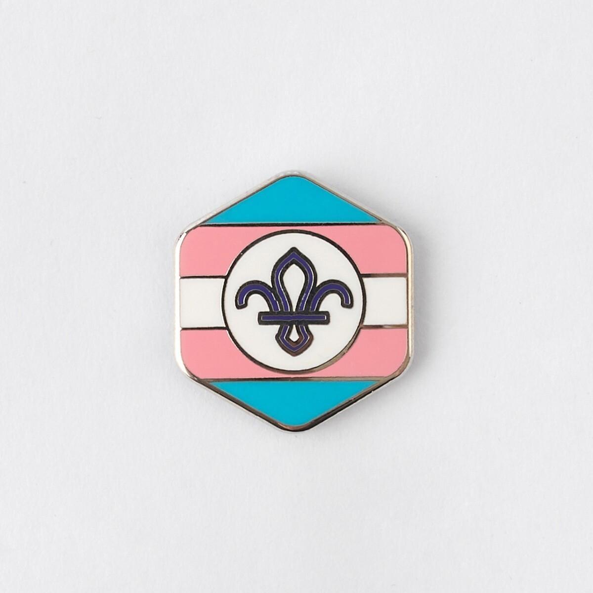 Scout Pride Pin Badge - Trans Flag | Scout Store
