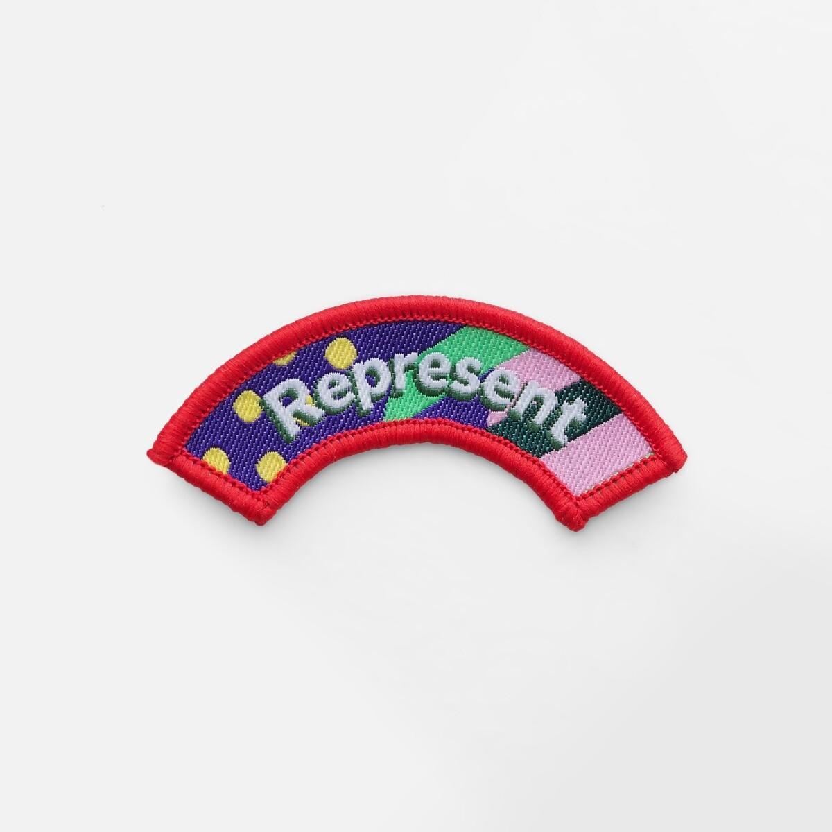 You Shape Squirrel Represent Badge