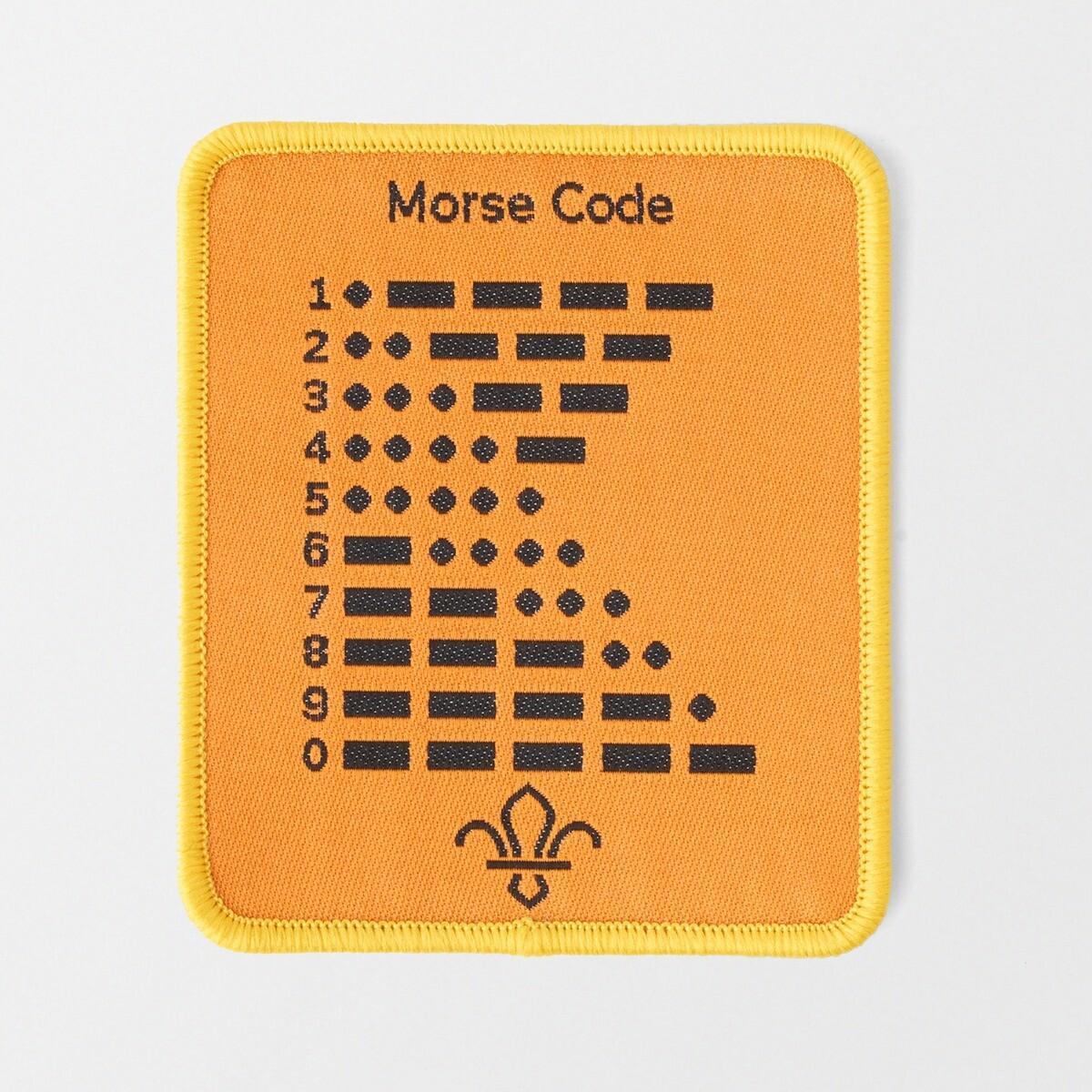 Scouts Blanket Badge - Morse Code Number