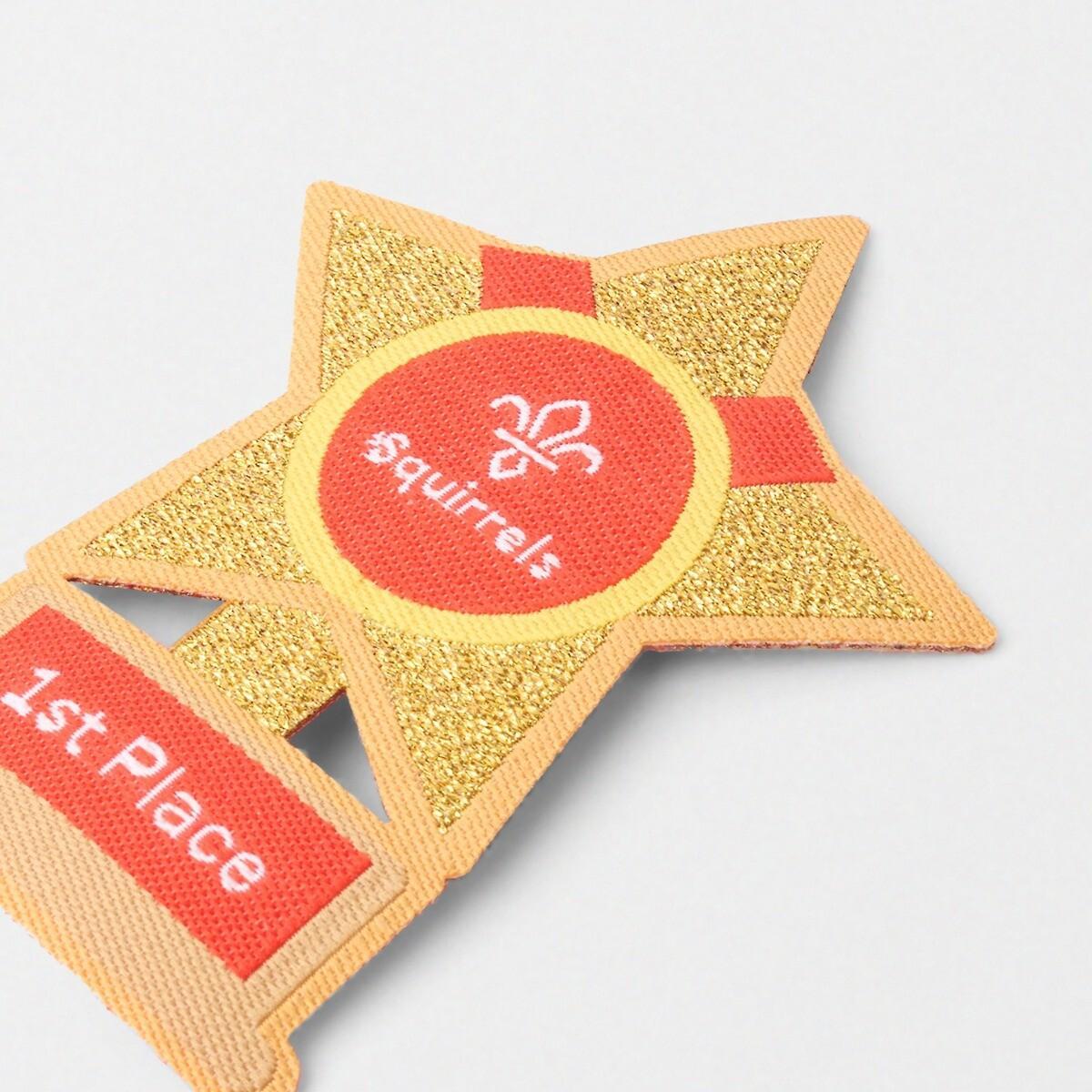 Squirrel Scouts Iron-On Blanket Badge - Trophy 1st Place