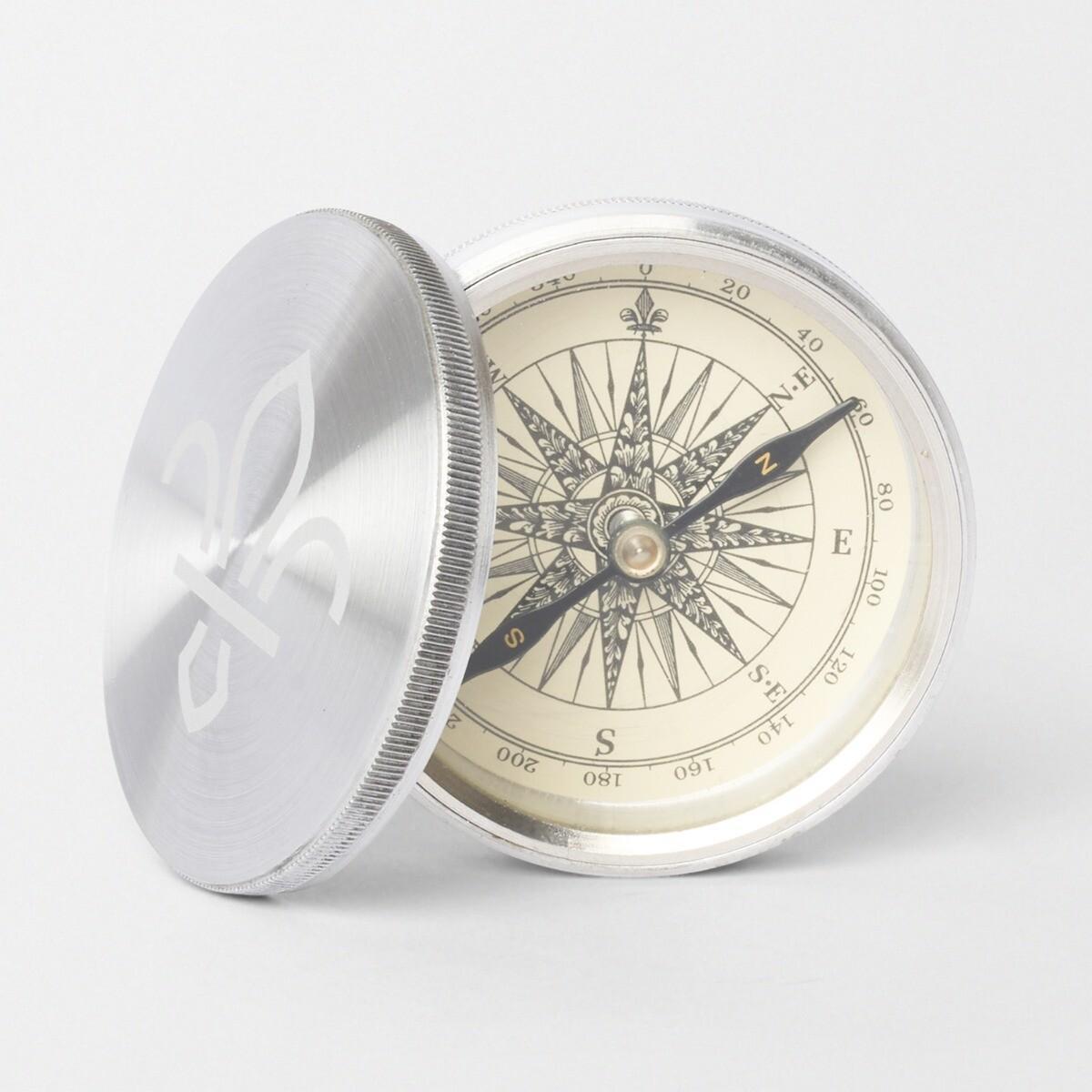 Scouts Compass with Fleur de Lis | Pocket Compass