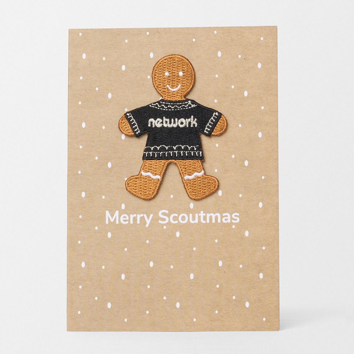 Network Gingerbread Card with Badge