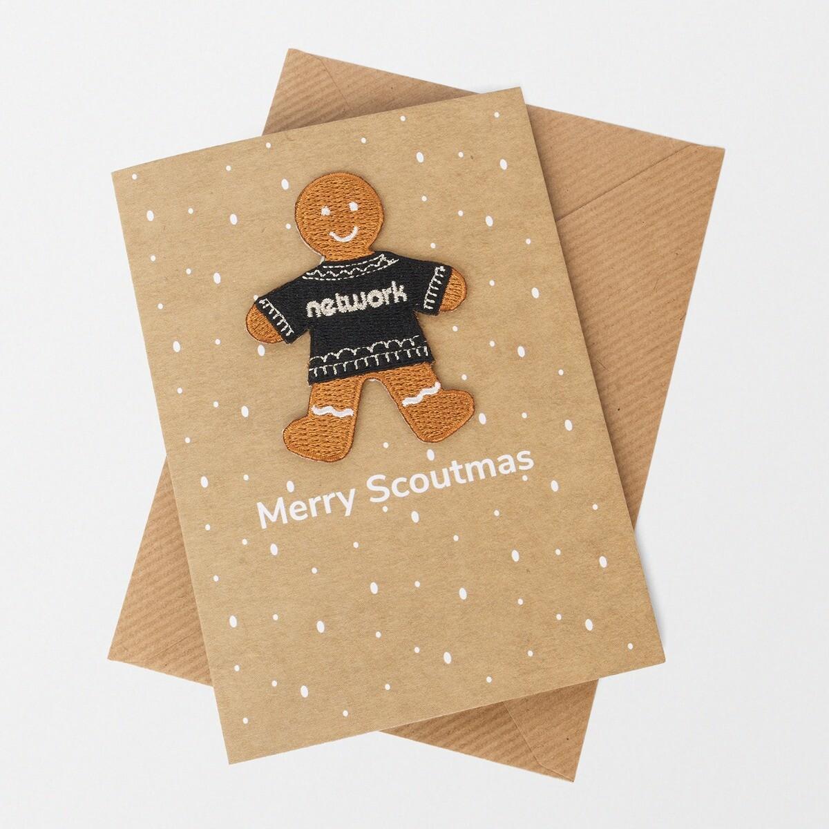 Network Gingerbread Card with Badge