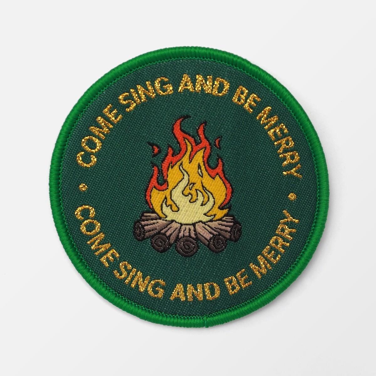 Campfire Song Woven Badge | Not Just for Scouts