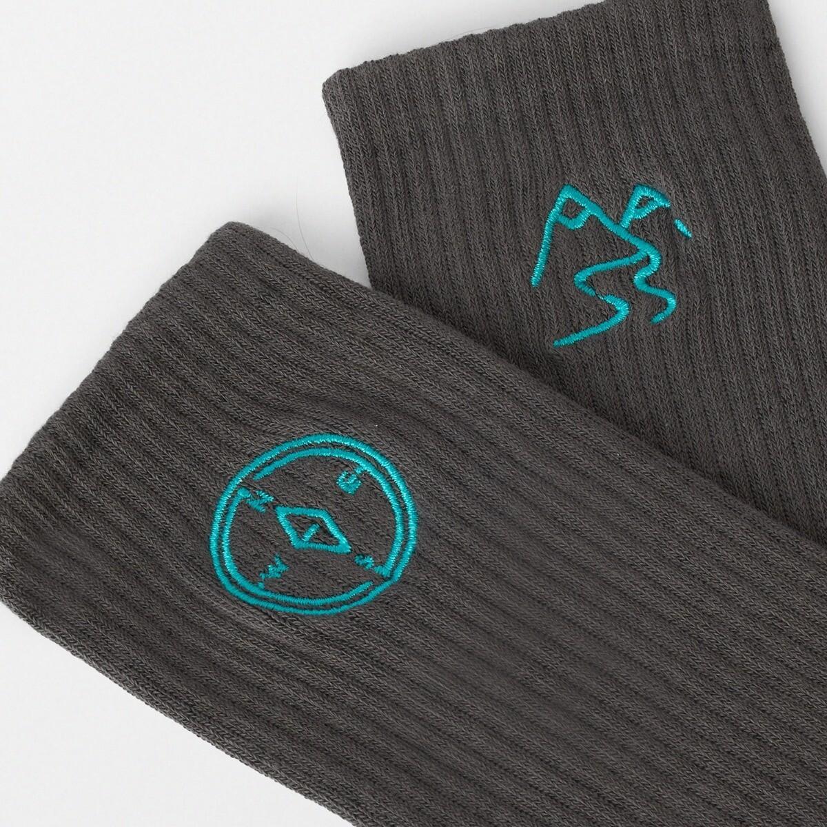 100% Cotton Socks |3 Pairs | Camping Icons