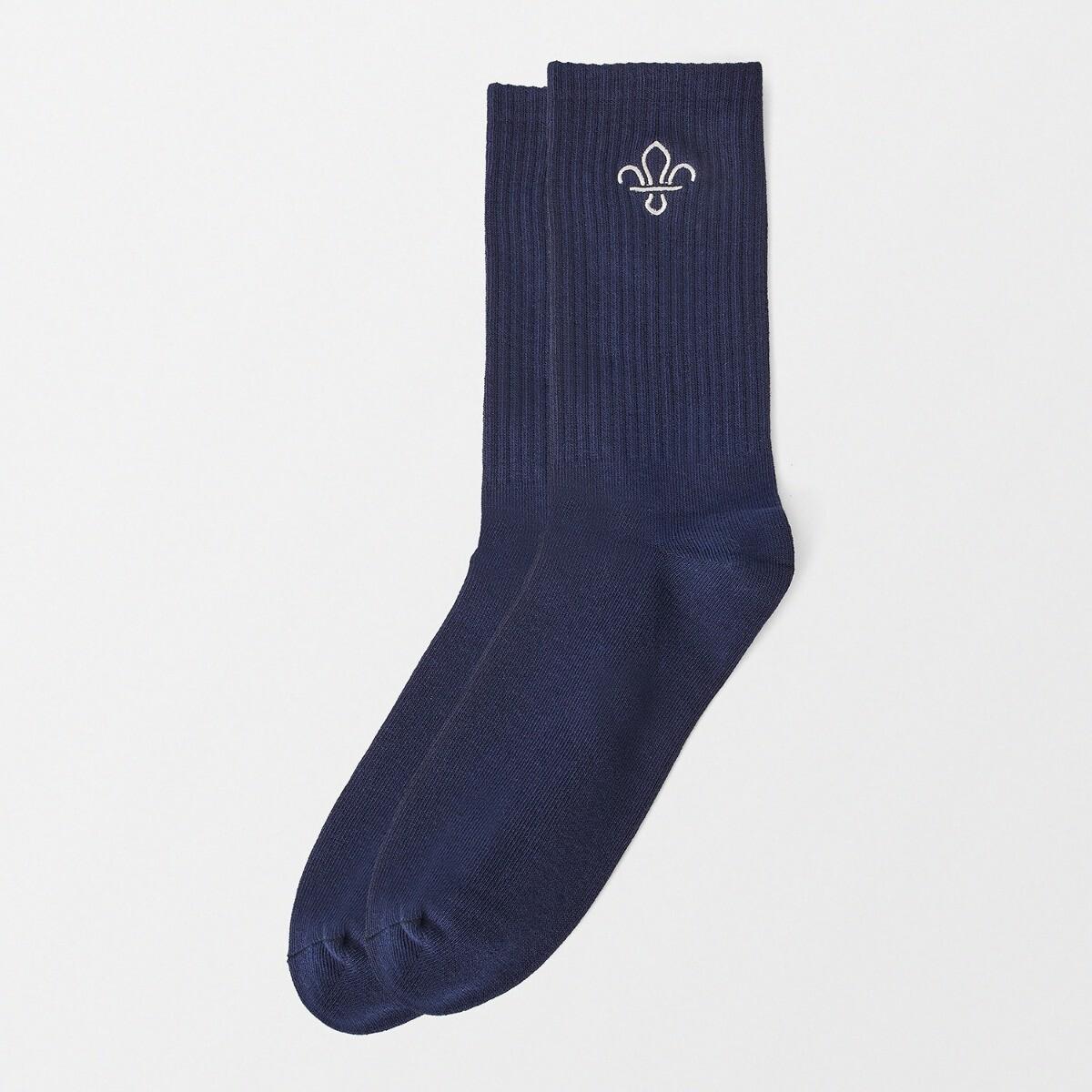 Scouts Fleur de Lis Socks | 100% Cotton | Navy or Purple
