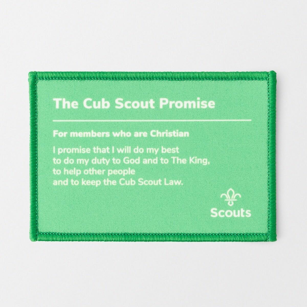 Cub Scouts Promise Badge - Christian | Scout Store