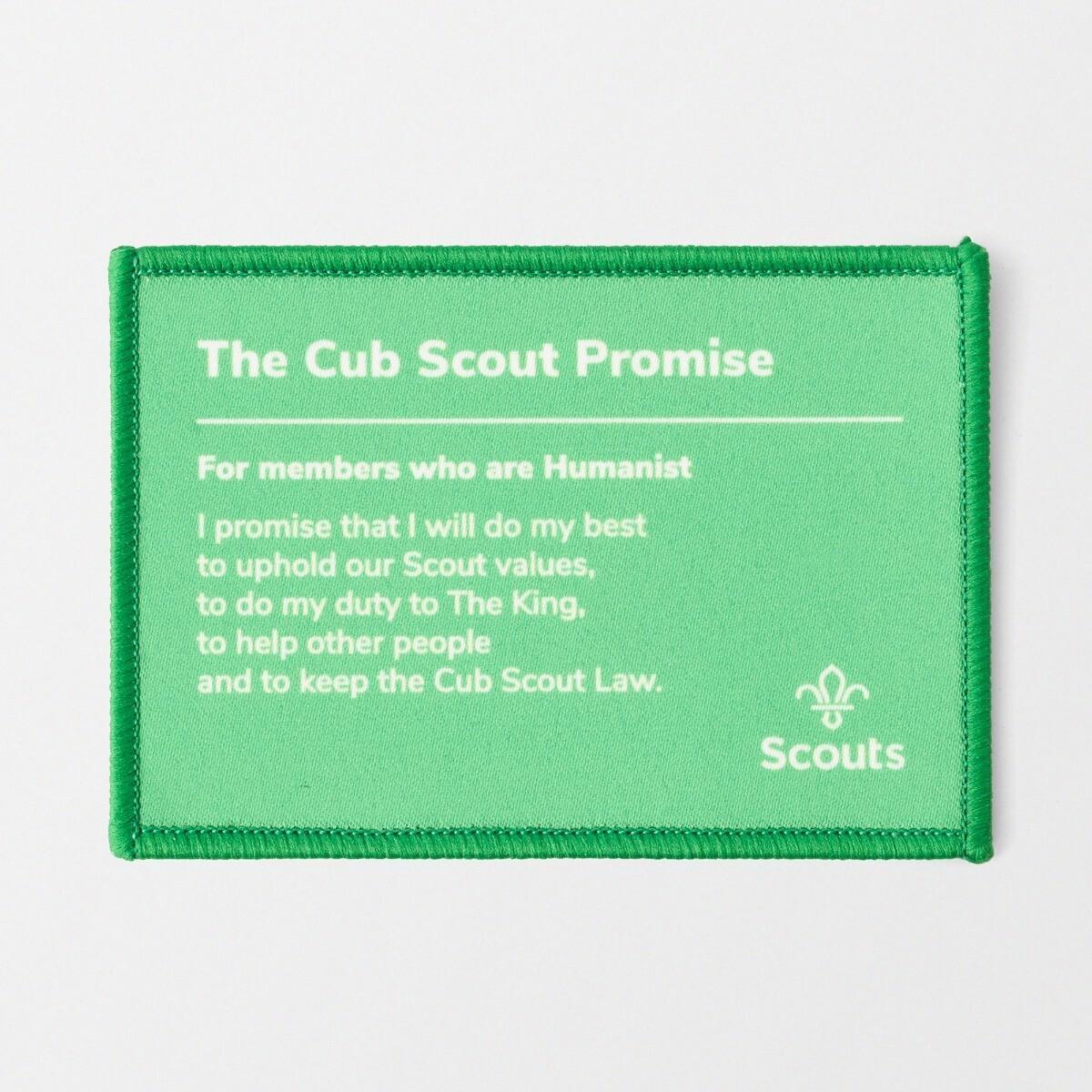 Cub Scouts Promise Badge - Humanist | Scout Store