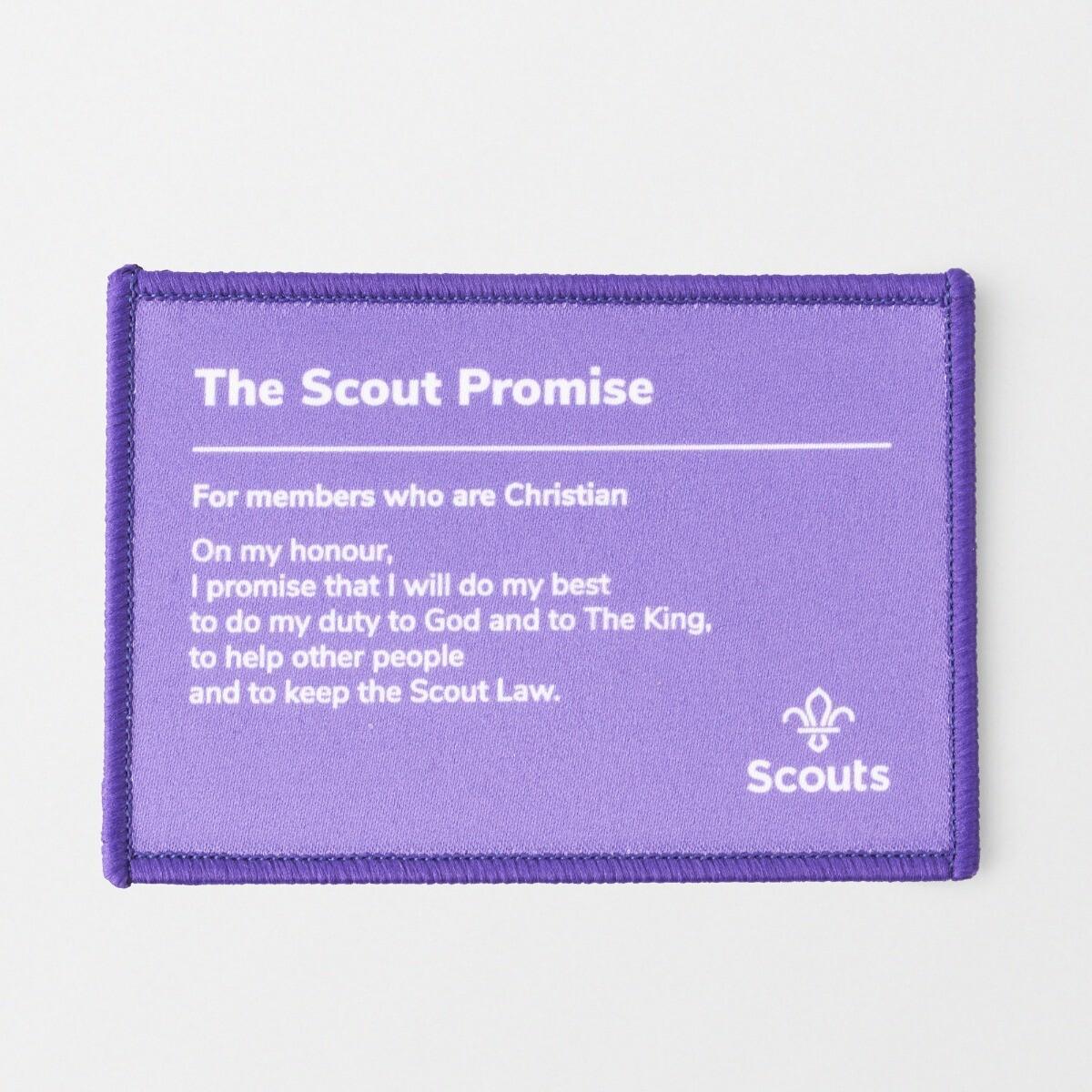 Scouts Promise Badge - Christian | Scout Store