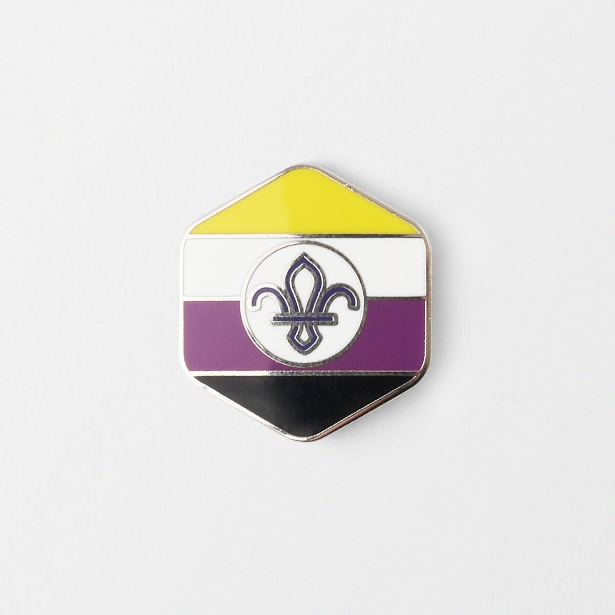 Scout Pride Pin Badge - Non-Binary | Scout Store