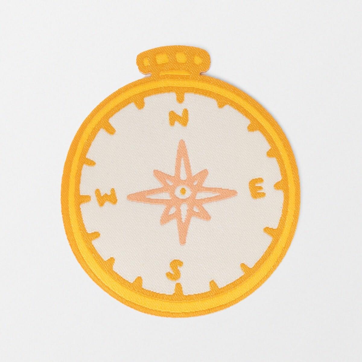 The Great Outdoors Blanket Badge - Compass | 7 x 6.5cm