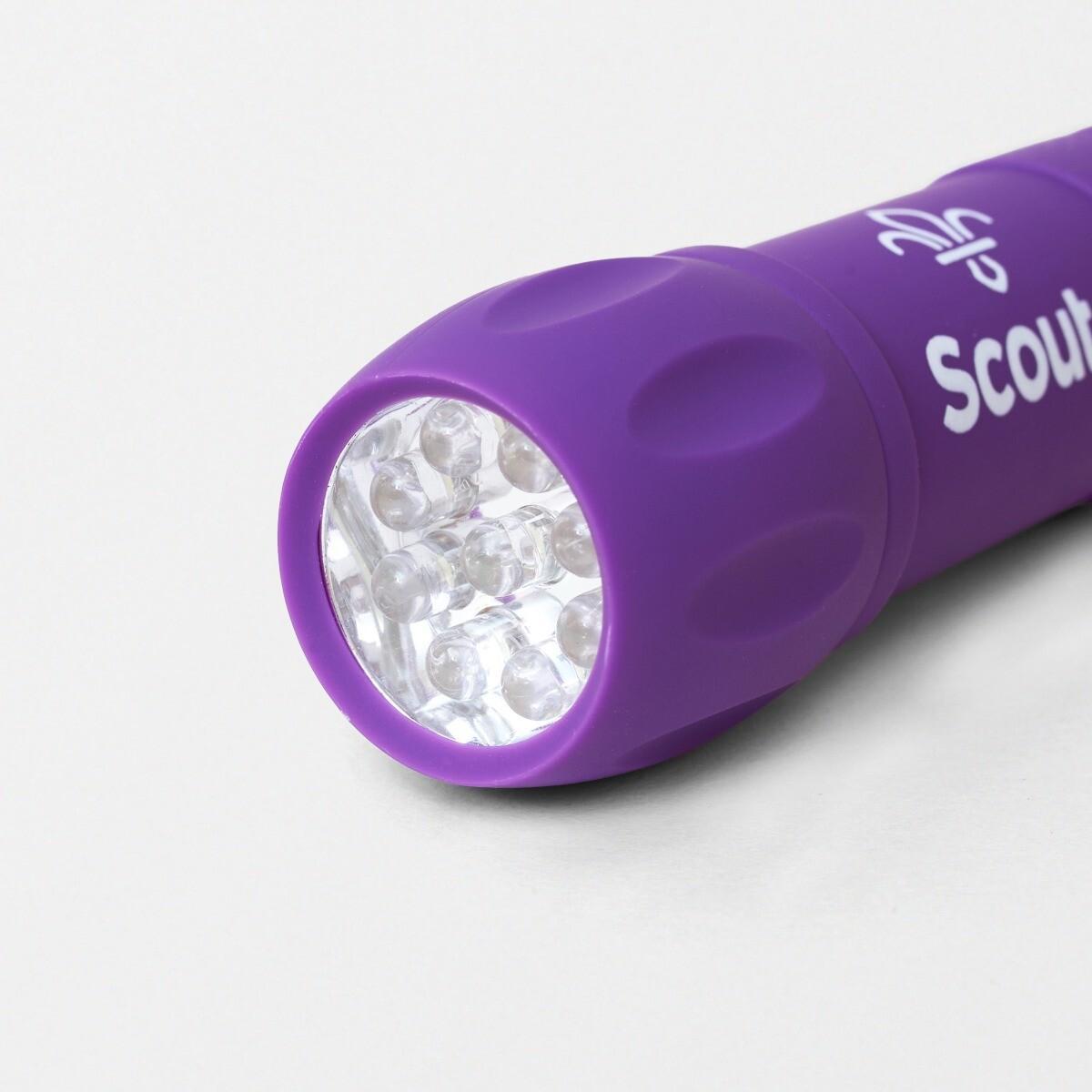 Scouts LED Torch with Rubber Grip Barrel