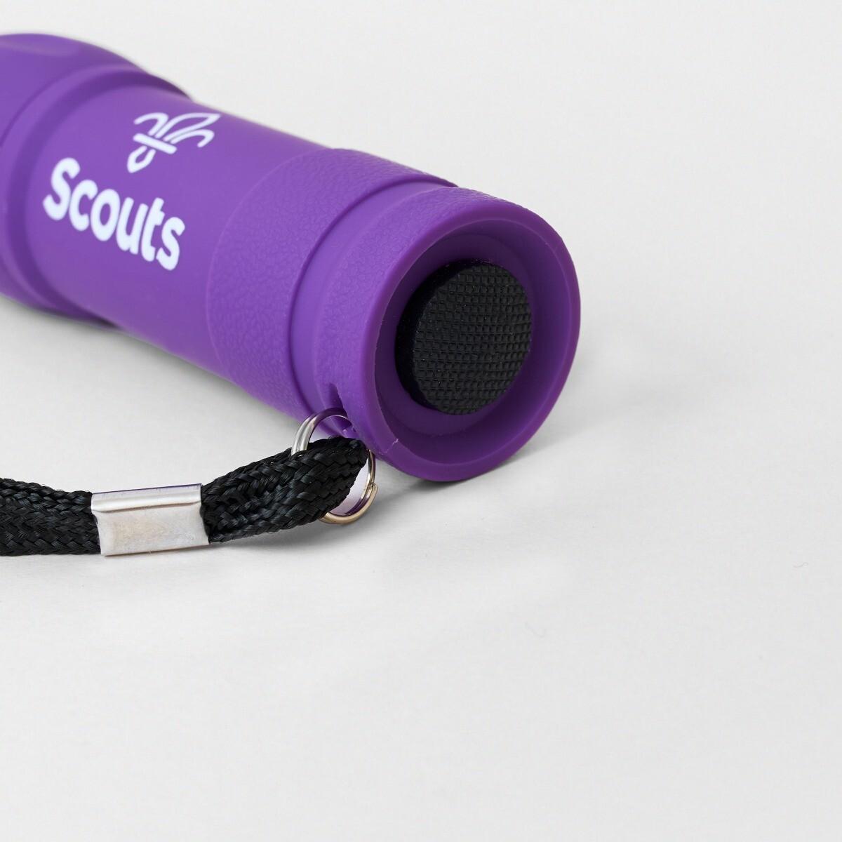 Scouts LED Torch with Rubber Grip Barrel
