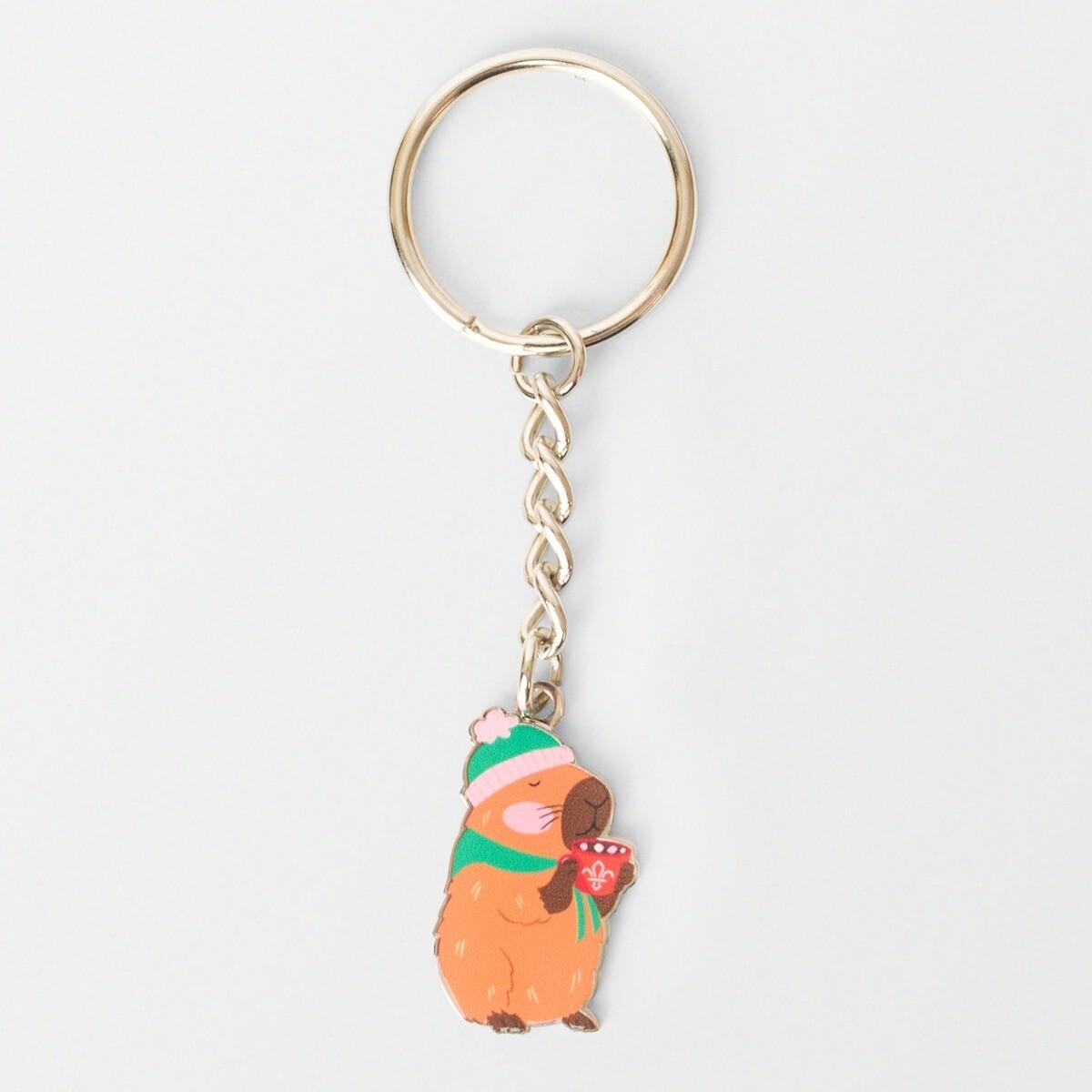 Capybara Charm Keyring | Scouts Festive Keyring | Scout Store