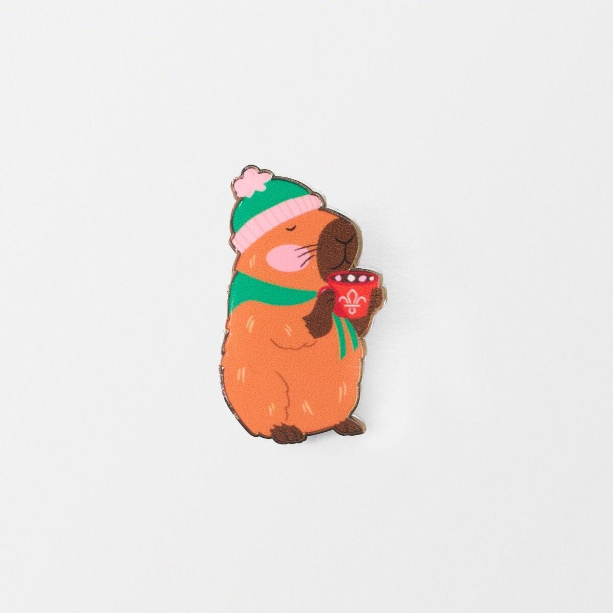 Capy Christmas Pin Badge | Capybara Pin Badge | Scout Store