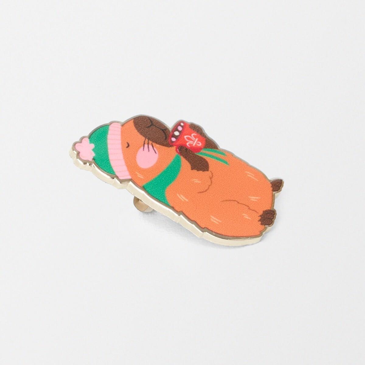 Capy Christmas Pin Badge | Capybara Pin Badge | Scout Store