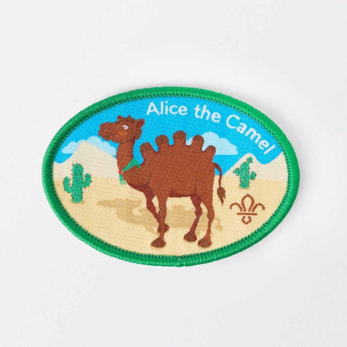 Alice the Camel Campfire Song Badge | Scouts Badges | Scout Store
